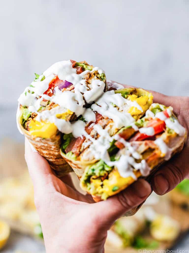 The Ultimate Crispy Chicken Wrap (with Bacon & Avocado!)