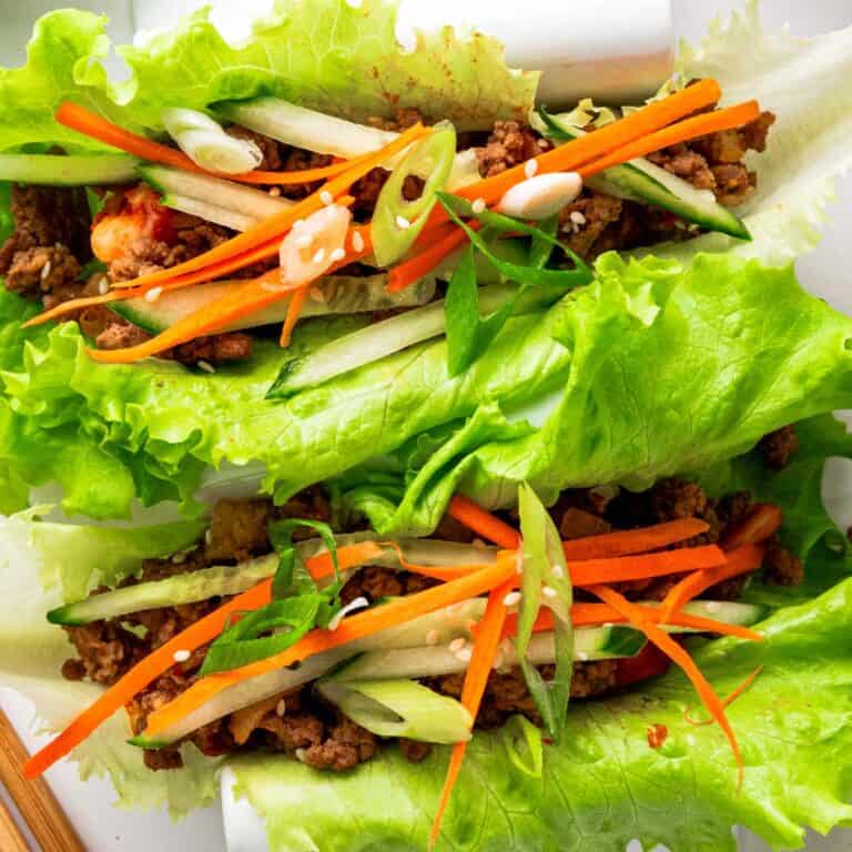Easy Korean Ground Beef Lettuce Wraps My Family Loves