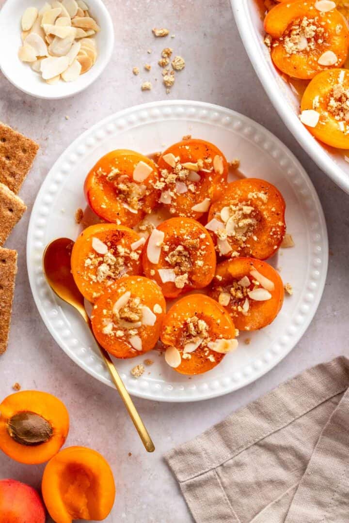 Baked Apricots With Coconut Sugar And Butter