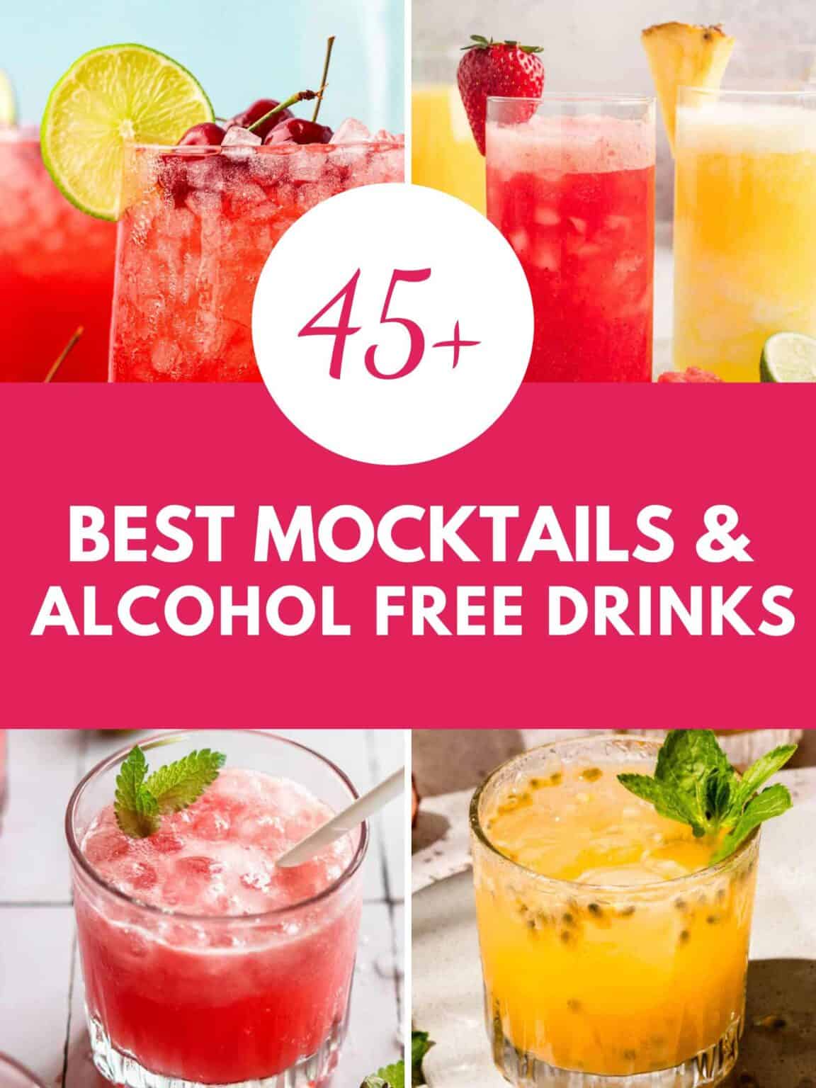 45+ Best Mocktails & Booze Free Drinks - The Yummy Bowl