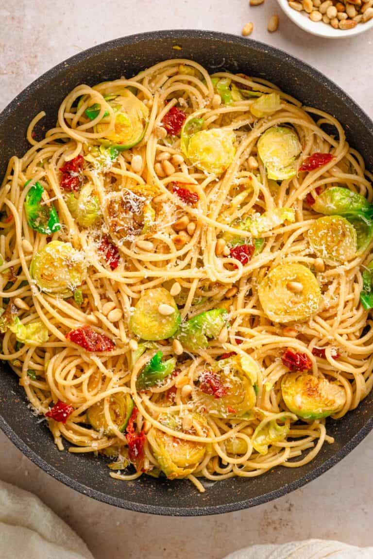 This Brussels Sprouts Pasta Never Lasts Long In My House