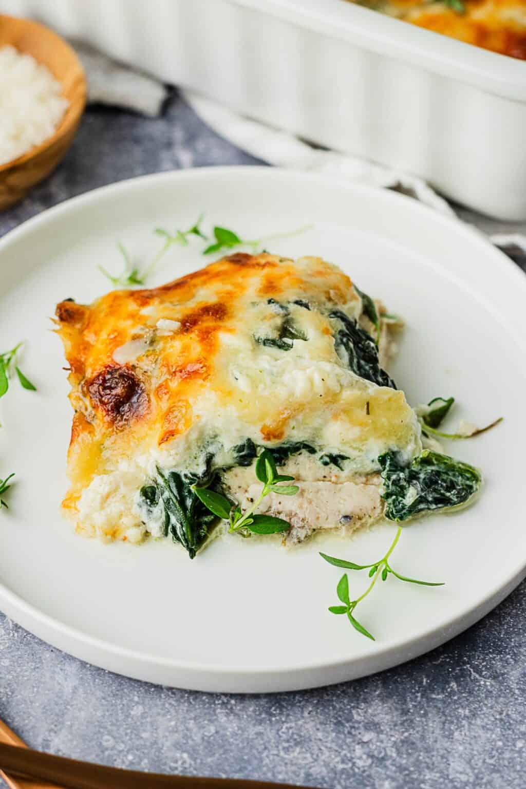 Chicken Spinach Casserole - Easy Comfort Food Dinner
