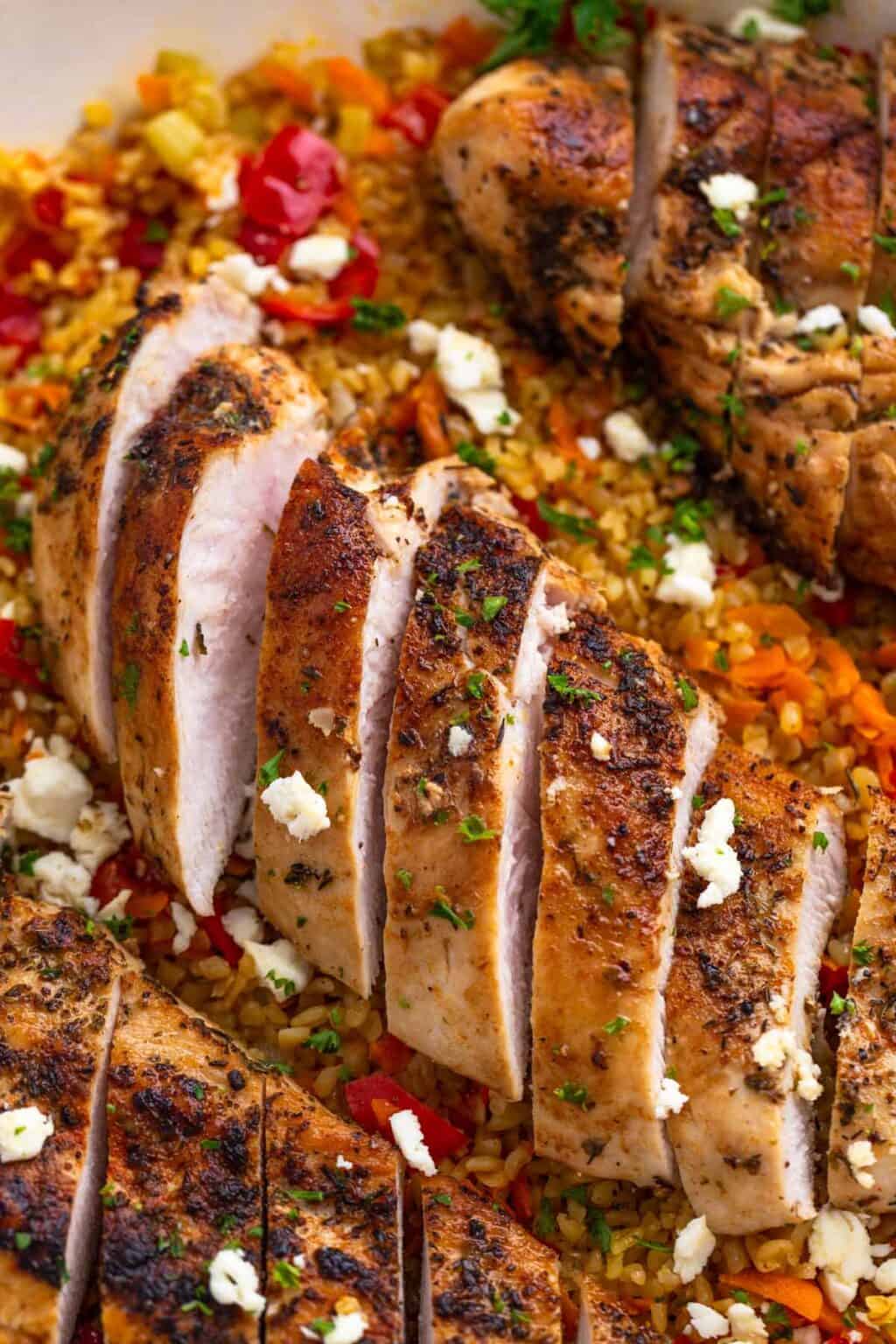 This Lemon Chicken Bulgur Pilaf Is Light, Cozy, and SO Good