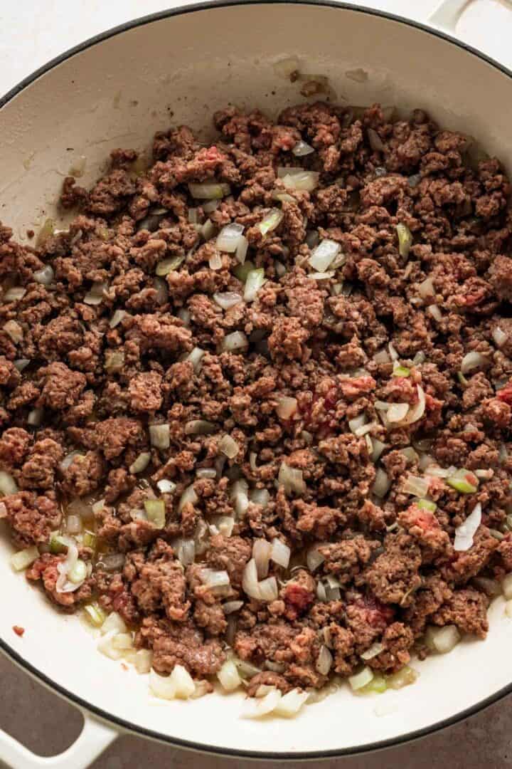 Quick and Creamy Tomato Ground Beef Pasta Recipe
