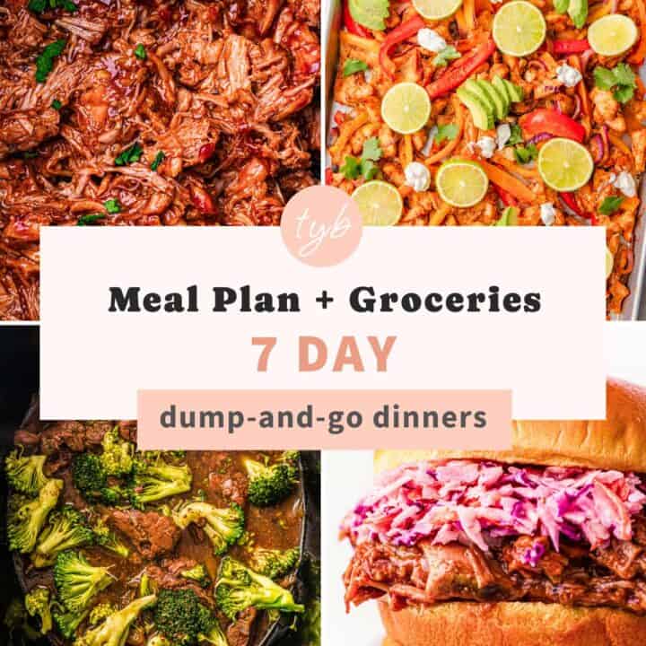 7-Day Dump-and-Go Meal Plan (Minimal Prep Dinners)