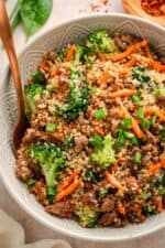 Ground Beef and Quinoa Skillet With Vegetables