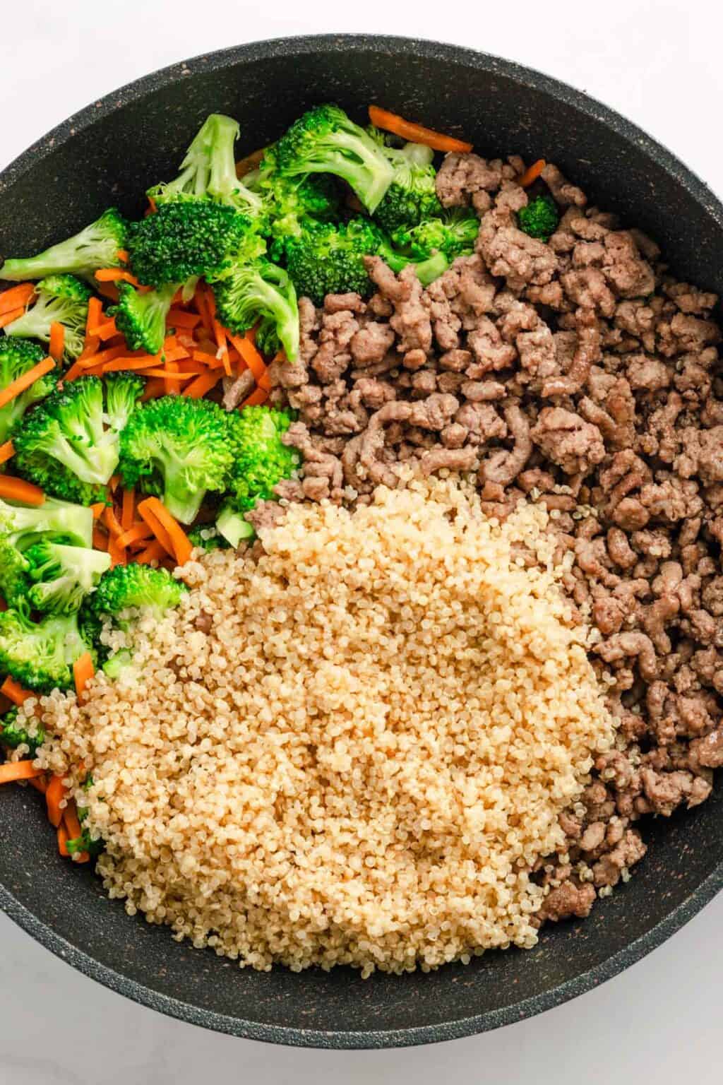 Ground Beef and Quinoa Skillet With Vegetables