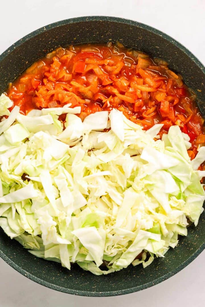 All Time Favorite Cabbage, Ground Beef and Rice Dinner