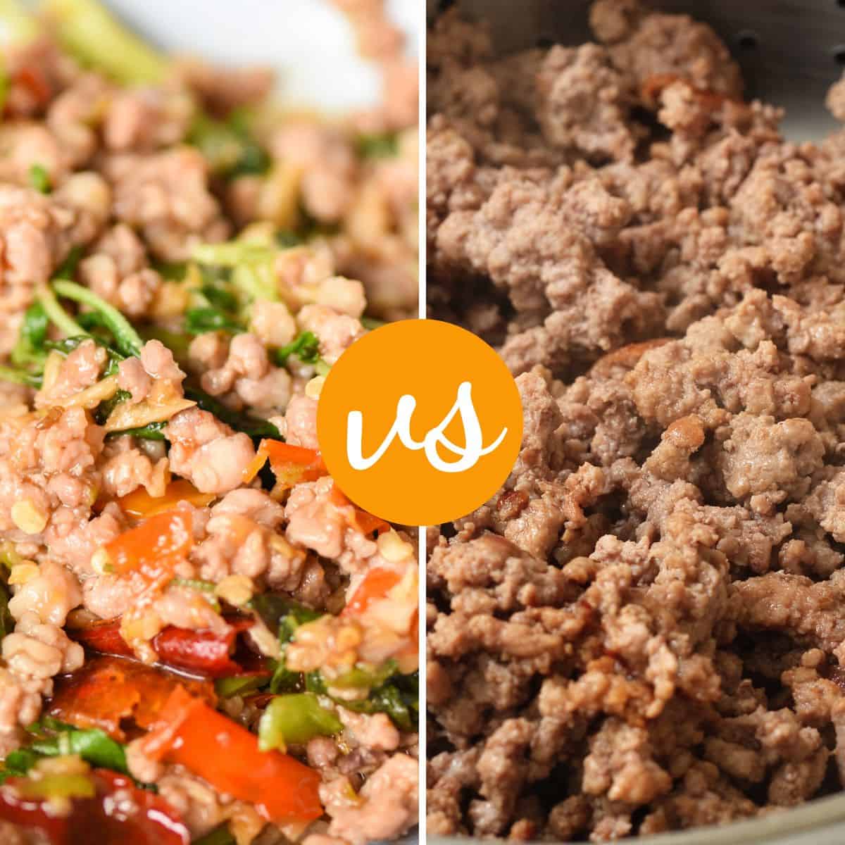 5 Cooking Differences Between Ground Pork and Ground Beef