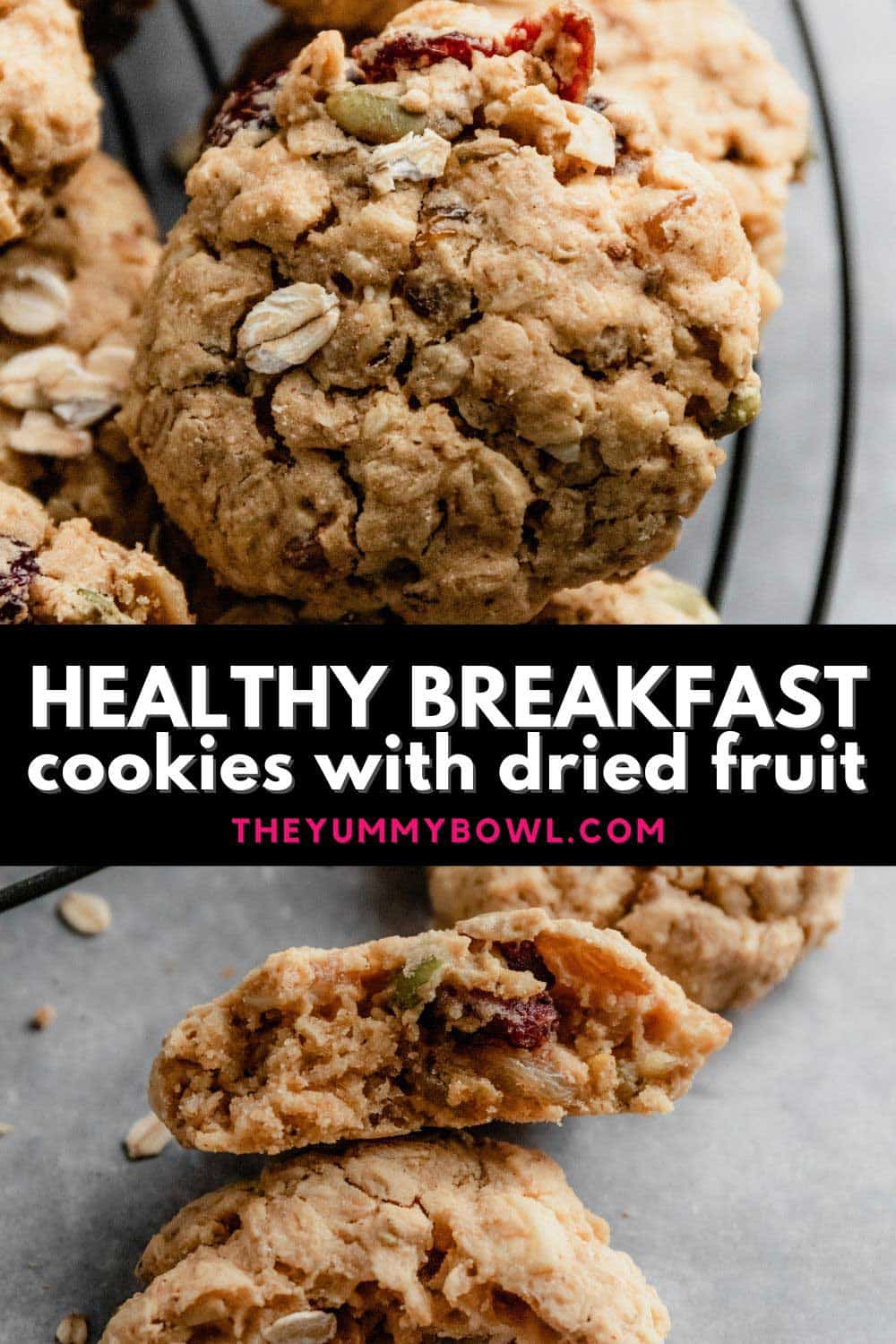 No Sugar Added Healthy Breakfast Cookies With Dried Fruit and Nuts ...