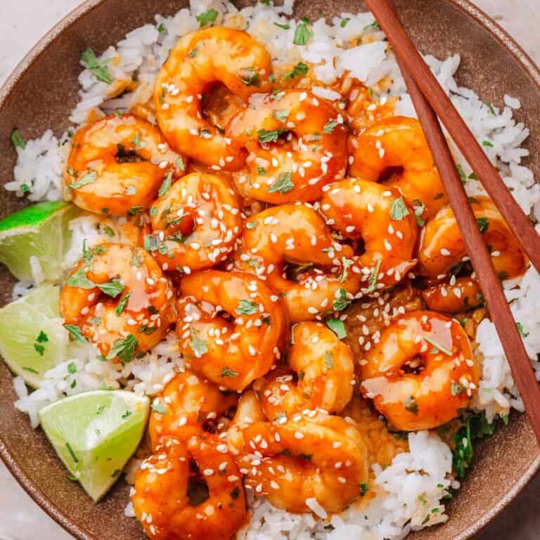 Shrimp Rice Bowl - The Yummy Bowl