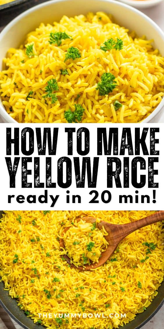 Yellow Rice (Ready in 20 Minutes!) - The Yummy Bowl