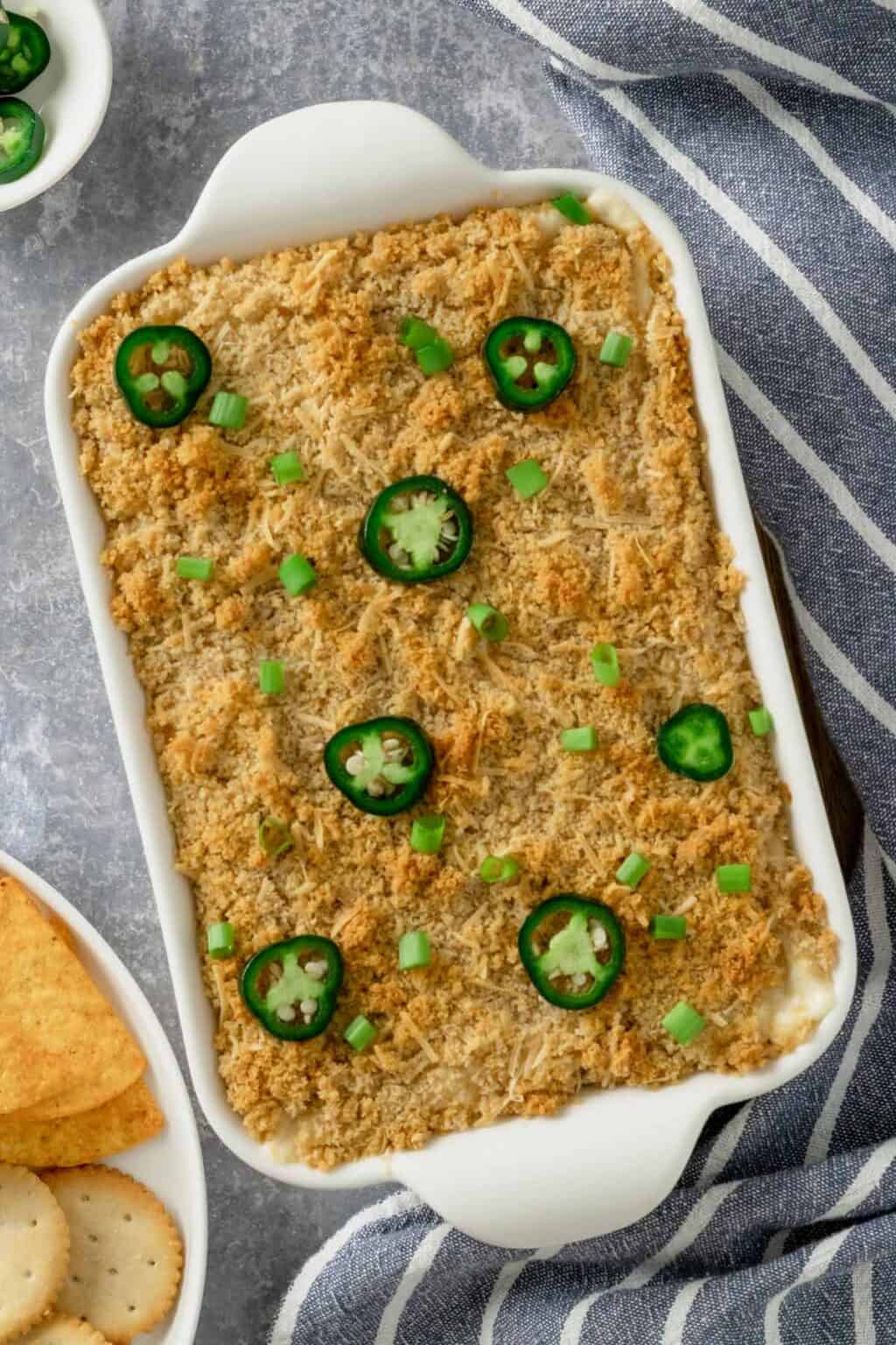 Baked Jalapeno Popper Dip - Cheesy and Delicious!
