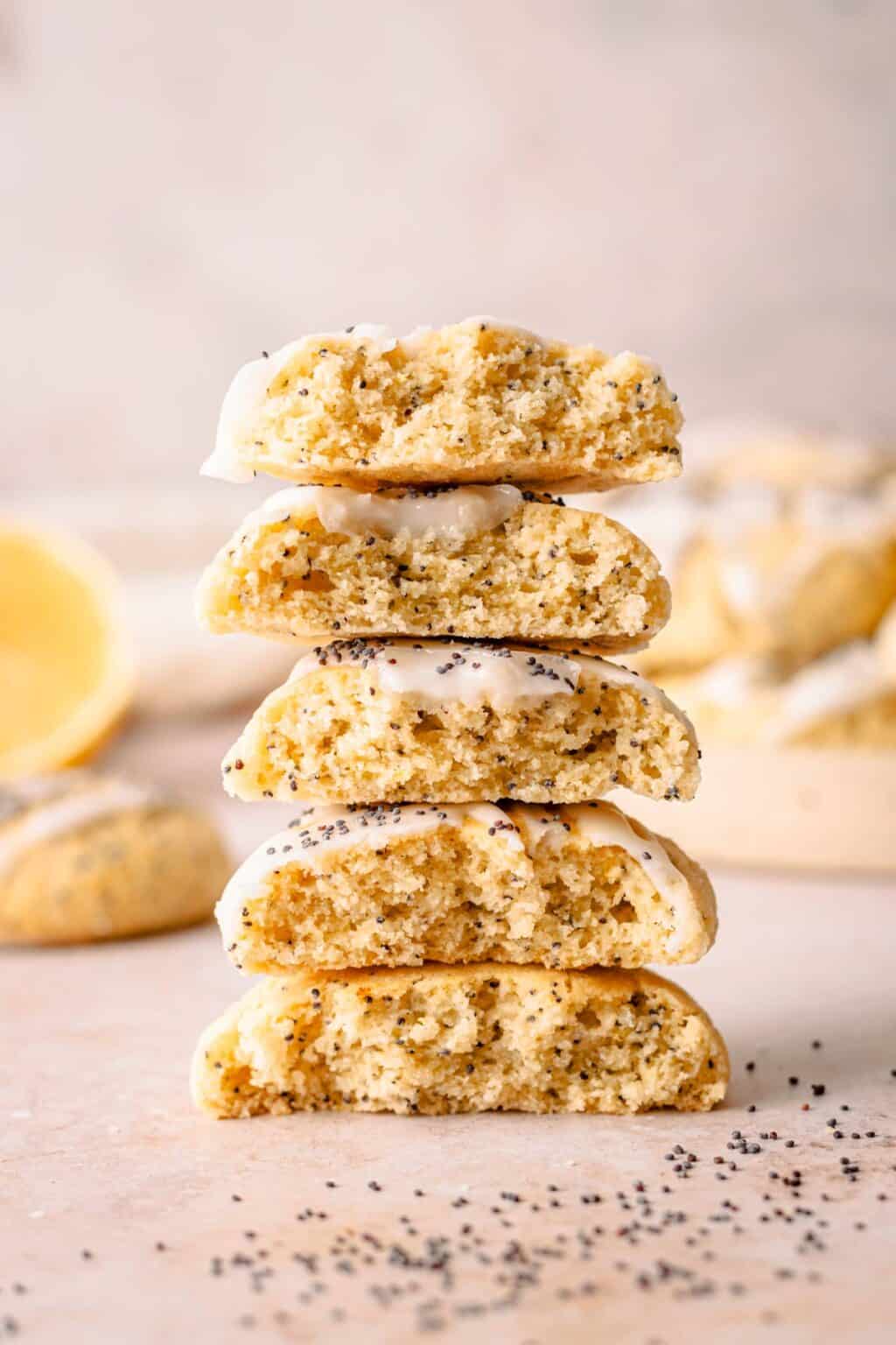 Soft Lemon Poppy Seed Cookies