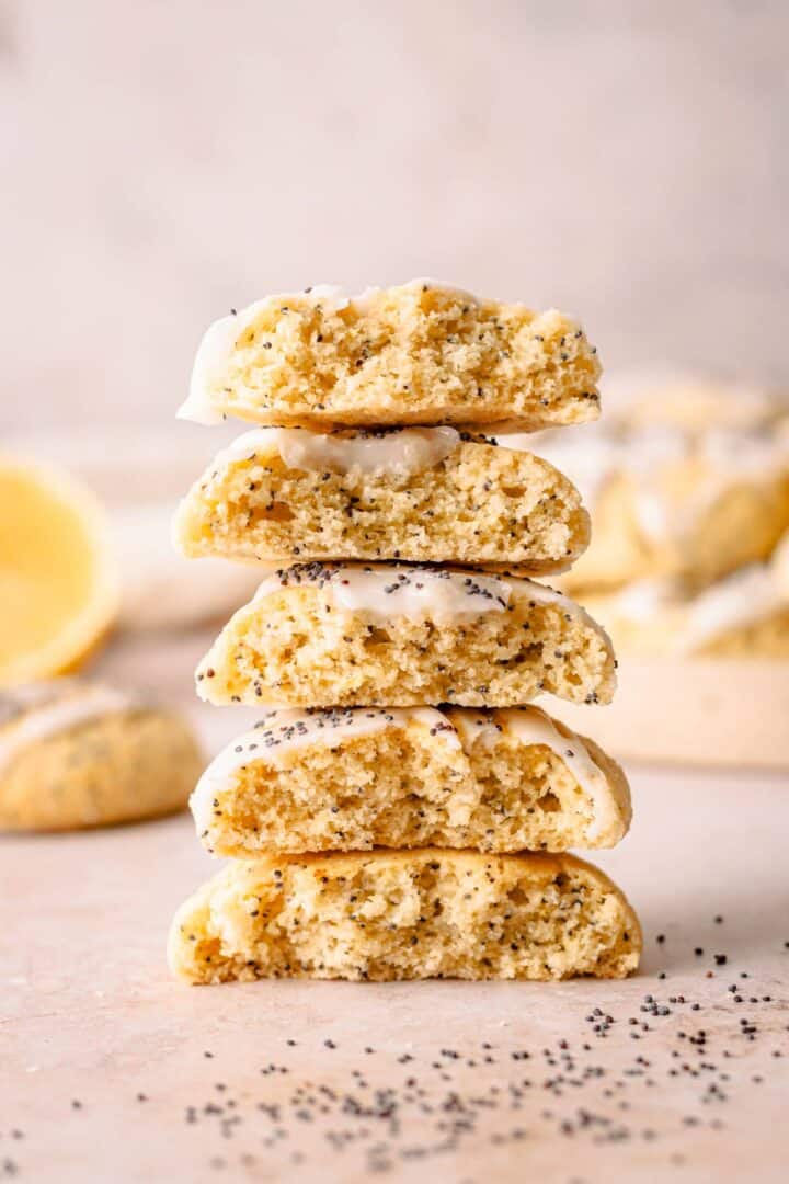 Soft Lemon Poppy Seed Cookies