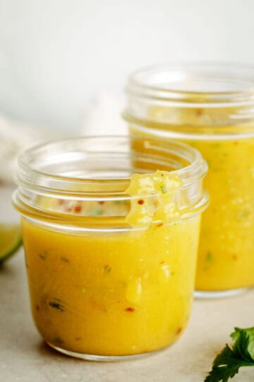 Easy Mango Salad Dressing - The Yummy Bowl