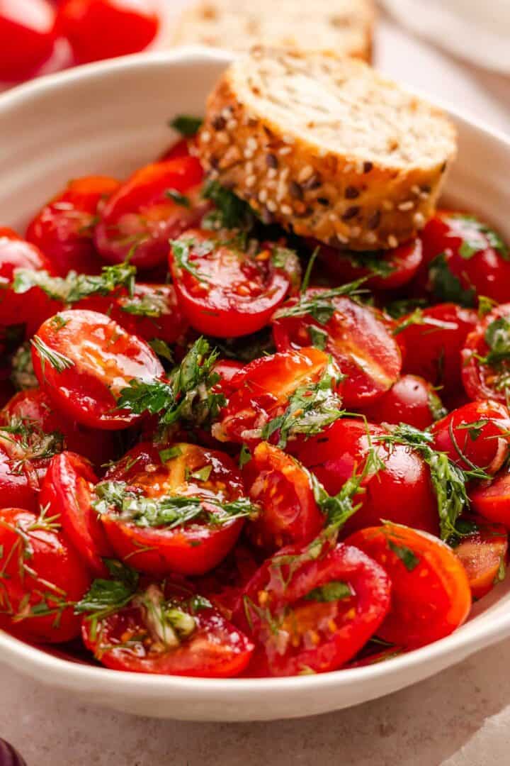 Marinated Cherry Tomatoes (Perfect Appetizer!)