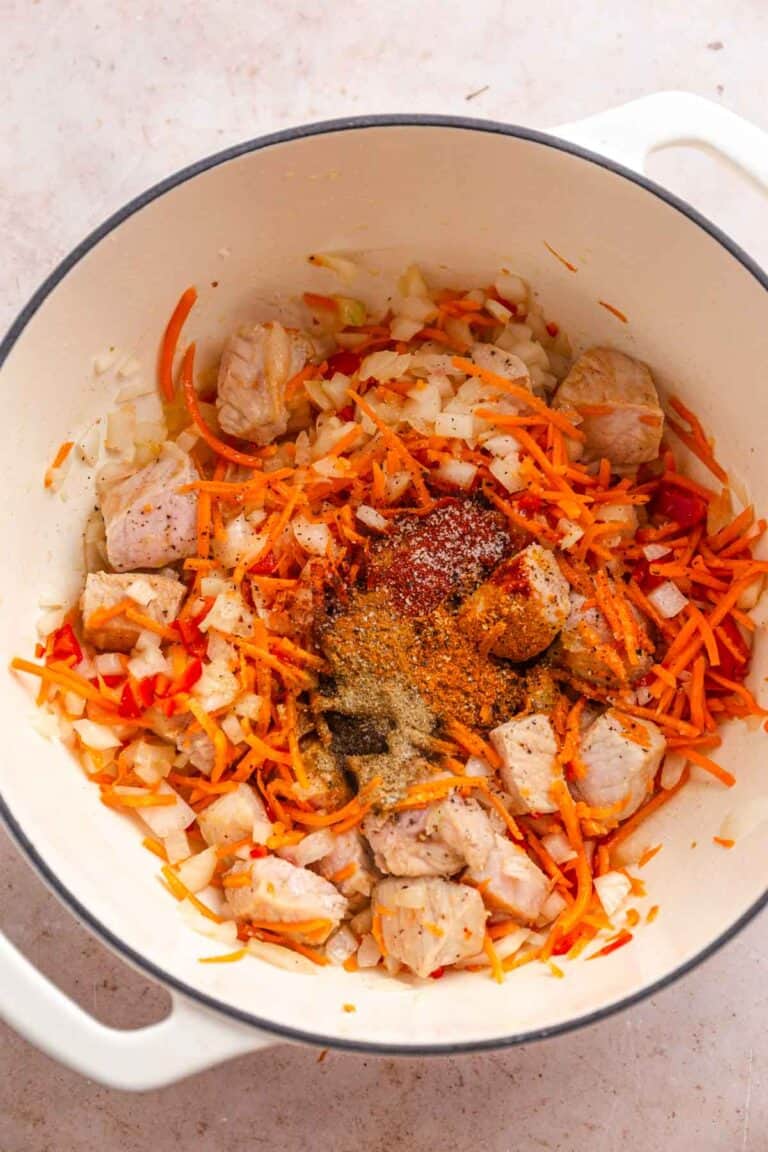 Healthy Pork Rice Pilaf (Rice Plov)