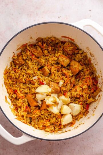 Healthy Pork Rice Pilaf (Rice Plov)
