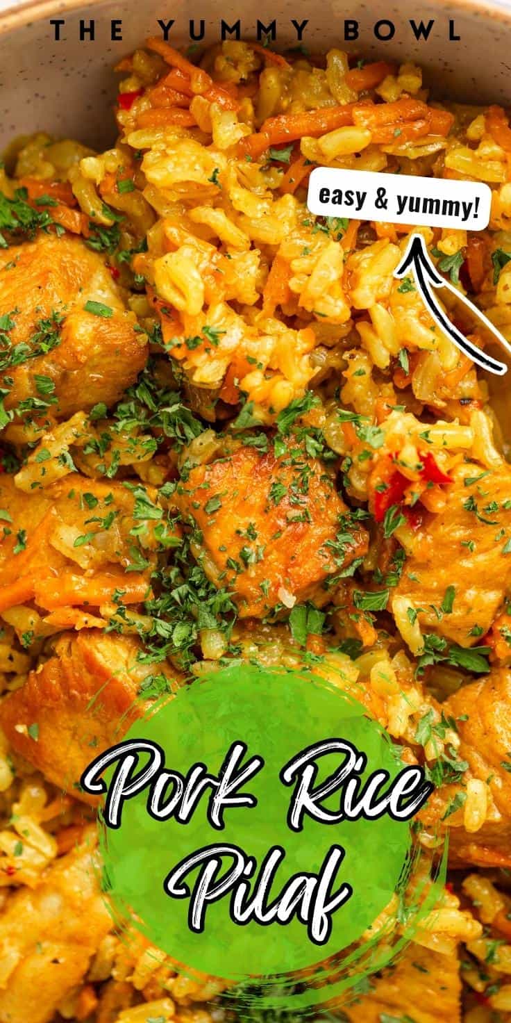 Healthy Pork Rice Pilaf (Rice Plov)