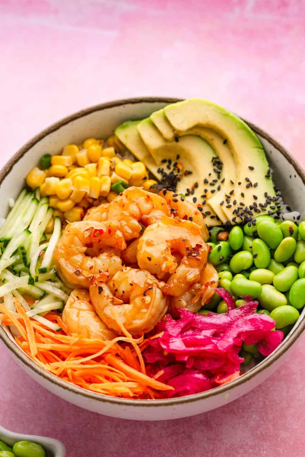 Shrimp Rice Bowl - The Yummy Bowl