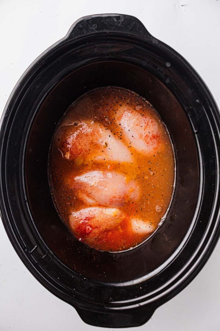 Slow Cooker Shredded Chicken for Meal Prep - The Yummy Bowl