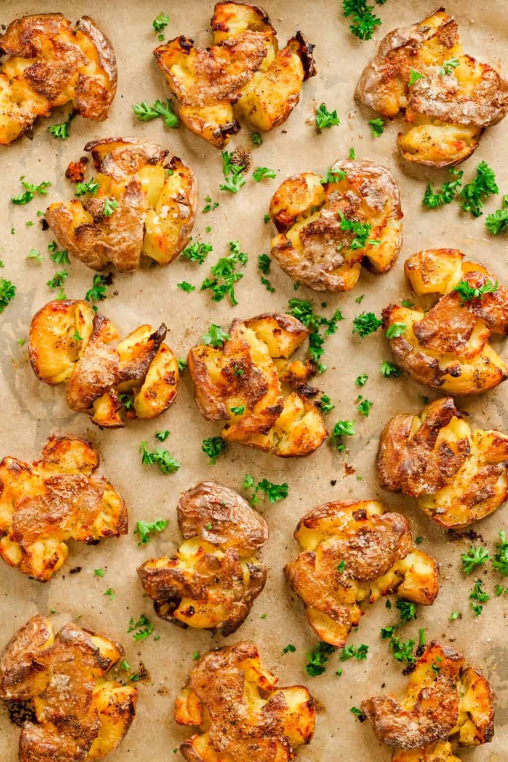 Crispy Smashed Potato Bites - The Yummy Bowl
