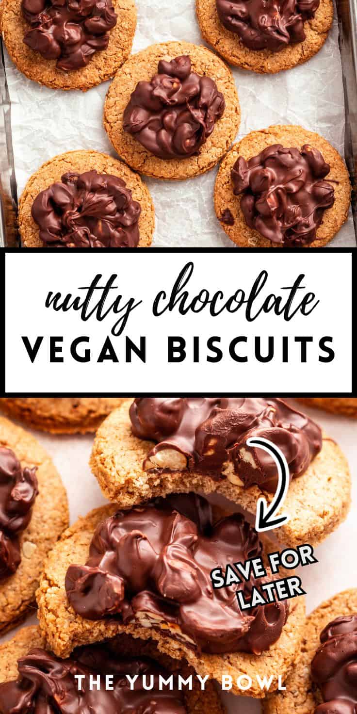 Nutty Vegan Chocolate Biscuits