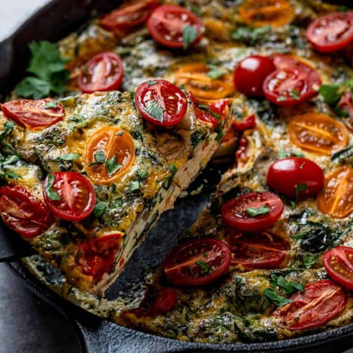 Healthy Vegetable Frittata - The Yummy Bowl