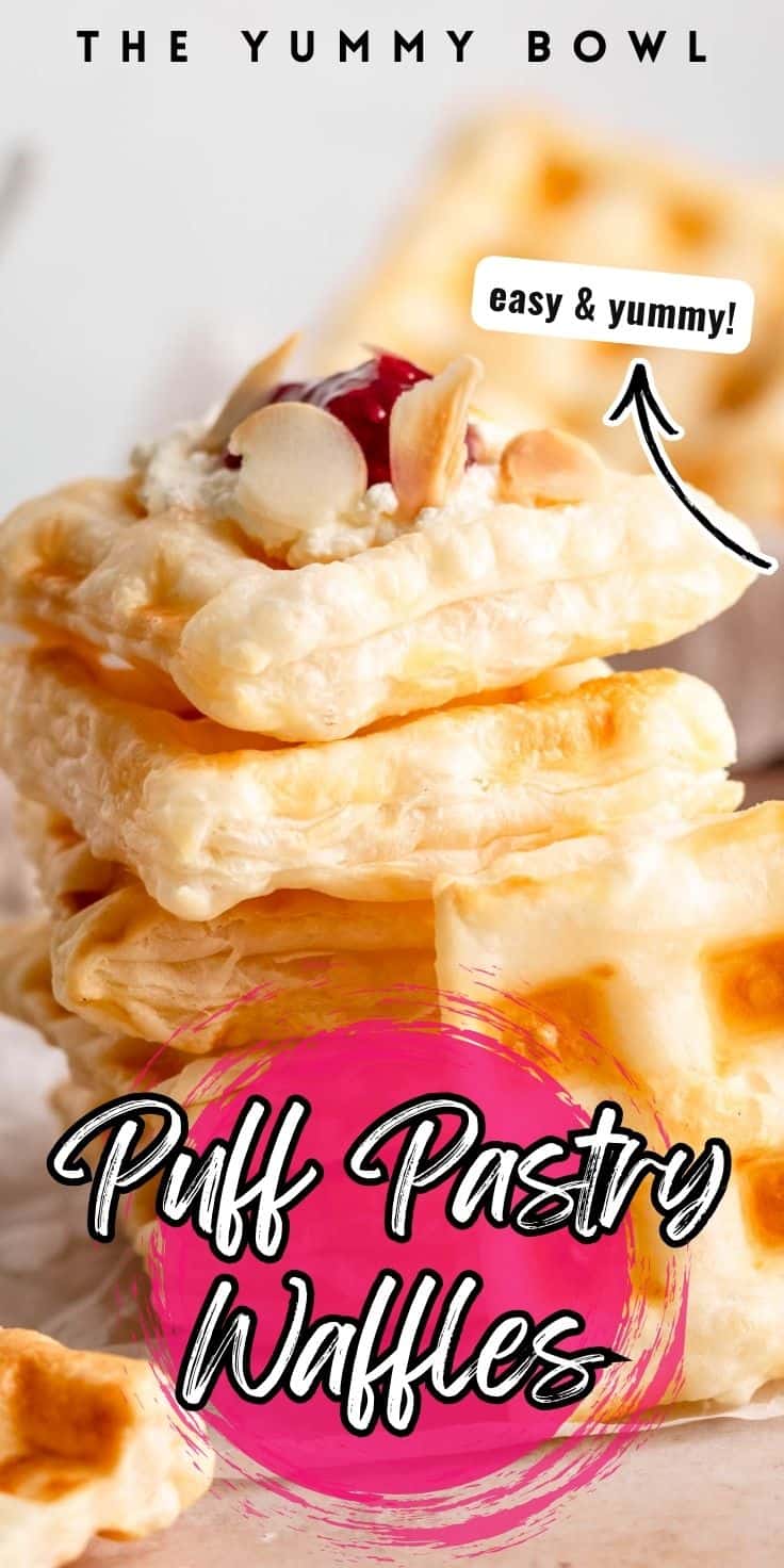 Easy Puff Pastry Waffles (15-Minutes!)
