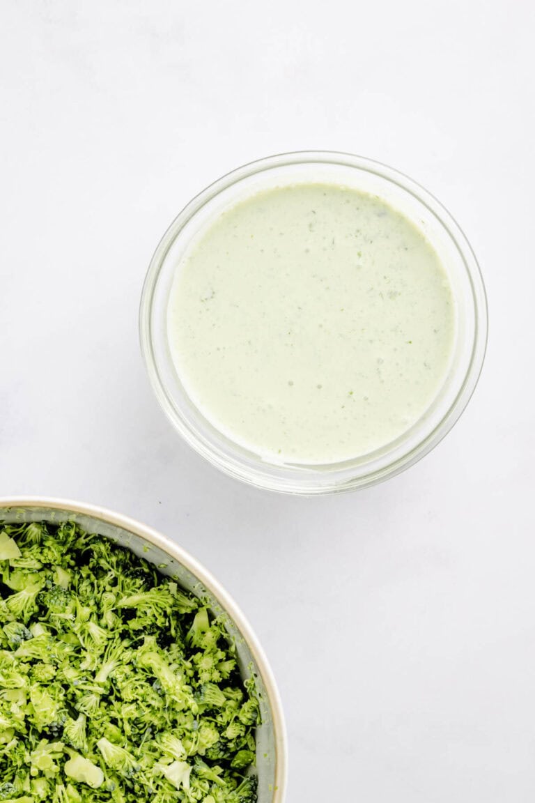 A Fresh Spring Salad With Asparagus and Broccoli